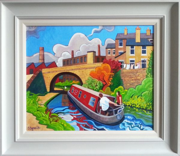 Chris Cyprus - Canal Boat (Sold) - Cheshire Art Gallery
