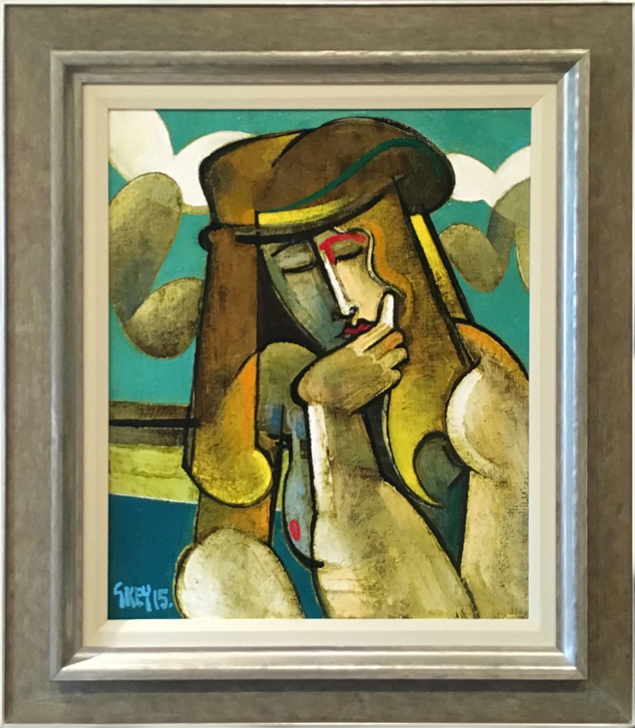 Geoffrey Key Daydream Original figurative Painting SOLD