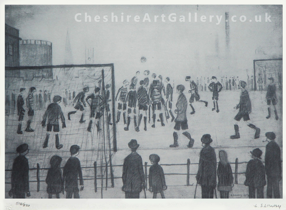 L S Lowry - St Luke's Church – Signed Limited Edition Print (Ask)