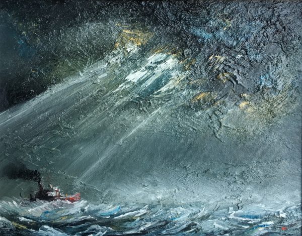 MP Elliott - Rough Seas (Sold) - Cheshire Art Gallery