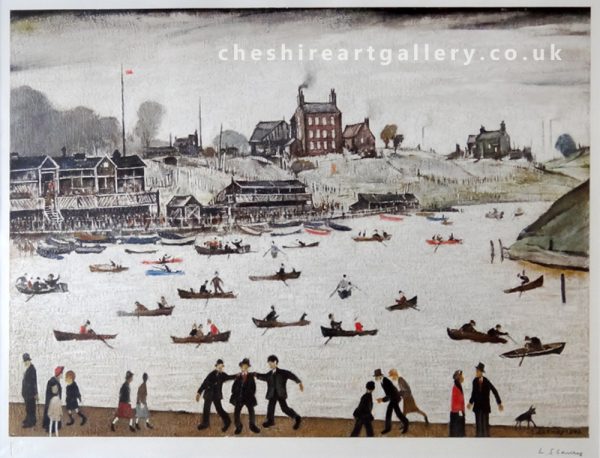 L S Lowry - Station Approach - Signed Limited Edition Print