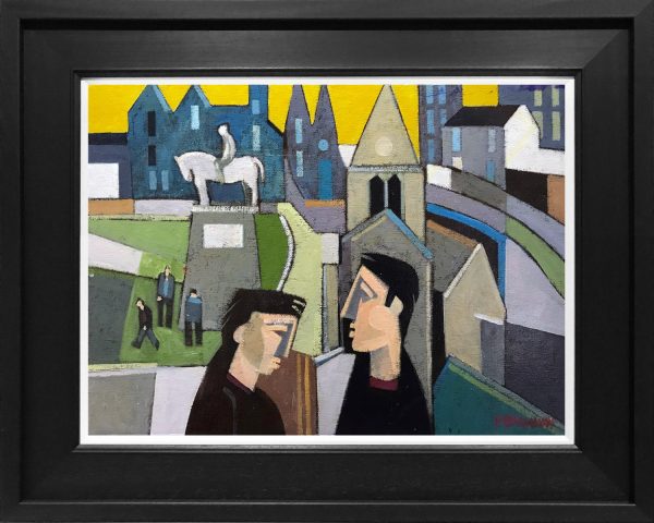 Peter Stanaway Lock Gates Mossley Original Painting for Sale