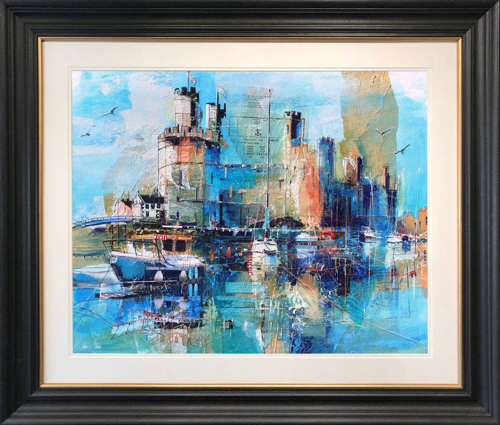 Rob Wilson - Caernarfon Castle Original Painting for Sale
