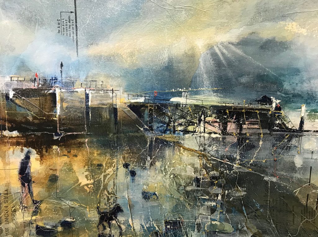 Rob Wilson - Family Time in Beaumaris Original Painting for Sale