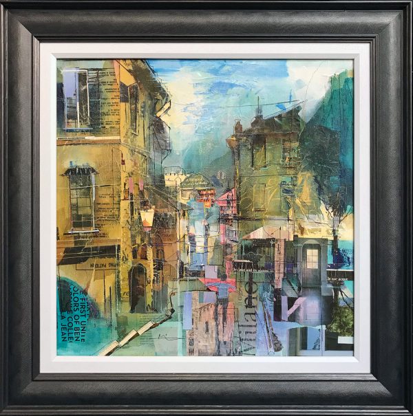 Rob Wilson - Glimpse of Lake Orta Original Painting for Sale