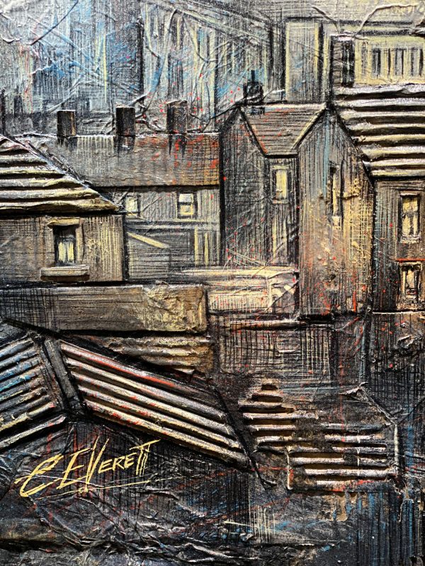 Craig Everett Wounded Sky 3D Original Painting for Sale