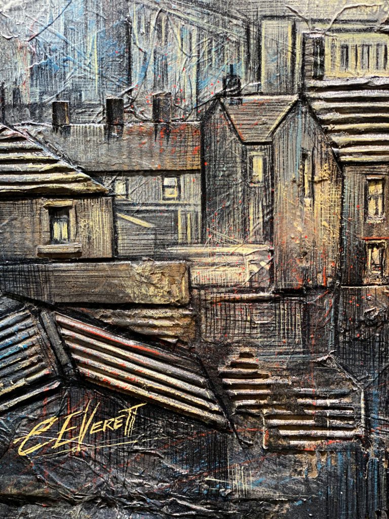 Craig Everett Wounded Sky 3D Original Painting for Sale