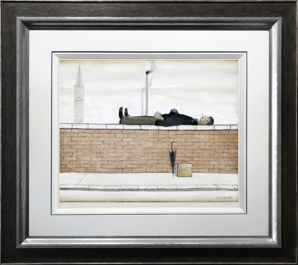 L S Lowry Going to the Match Signed Limited Edition Print