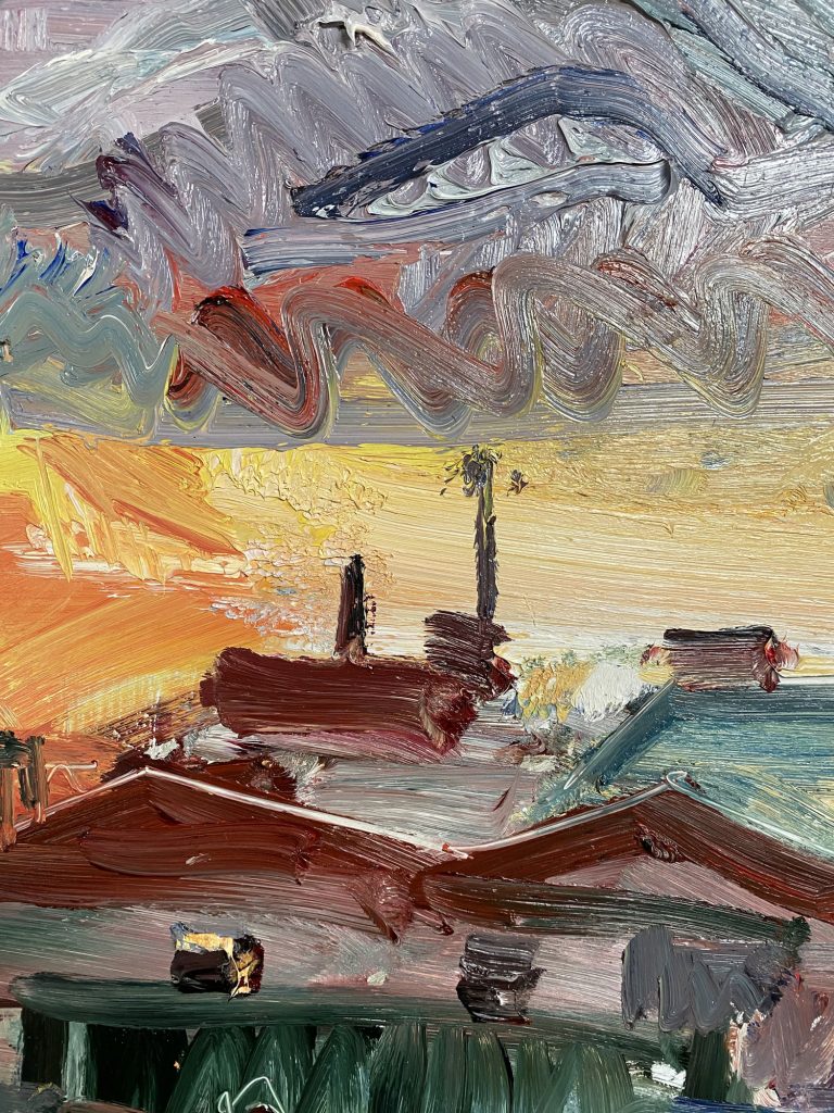 Richard Fitton View from Studio Original Painting for Sale