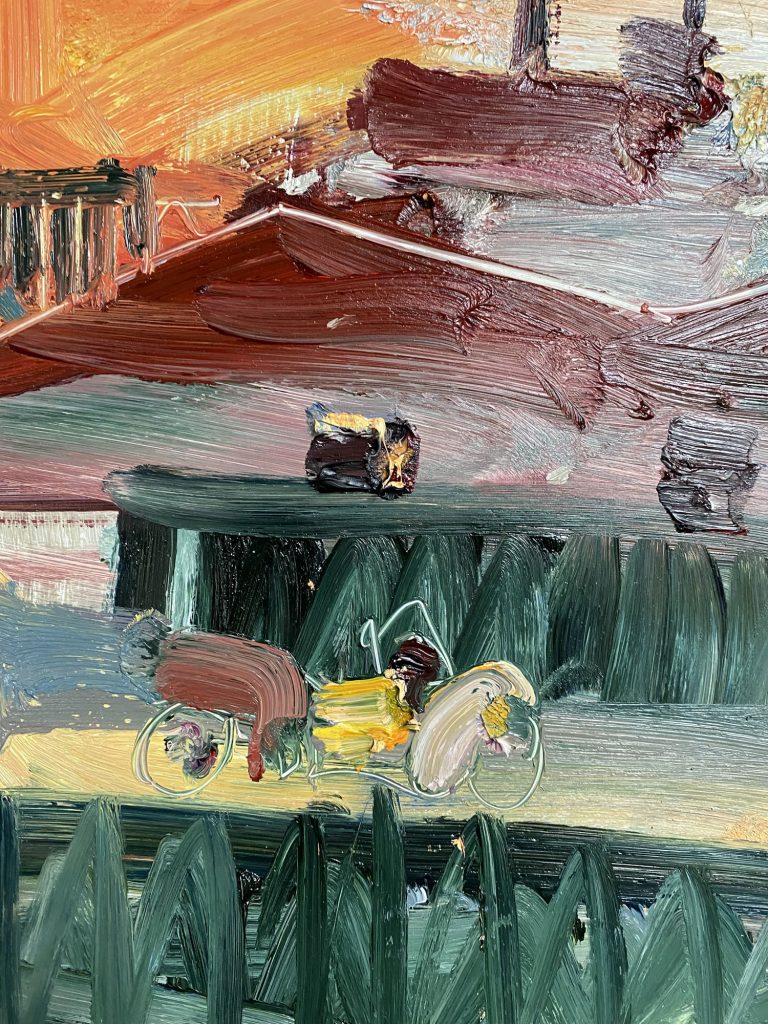 Richard Fitton View from Studio Original Painting for Sale