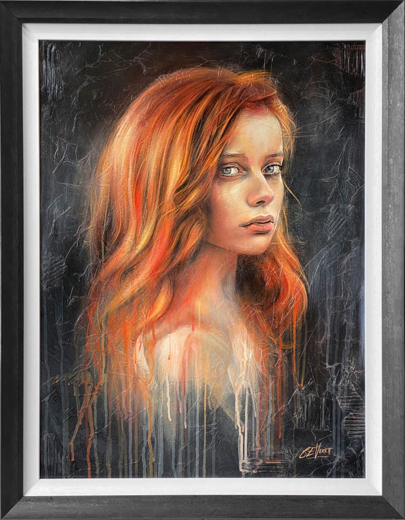 Craig Everett - Rose Original Painting for Sale