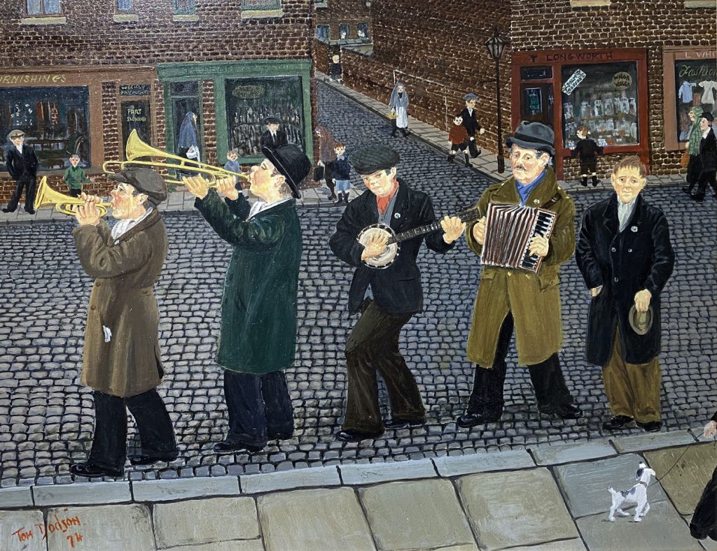 Tom Dodson - Street Musicians - Original Painting For Sale