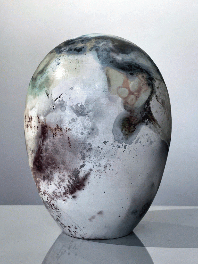 Kit Andrews - Cranium - Contemporary Hand Made Pit Fired Ceramic Pot
