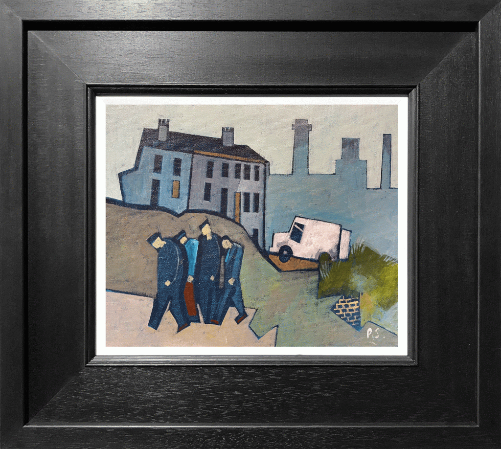 Peter Stanaway - The White Van - Original Painting for Sale
