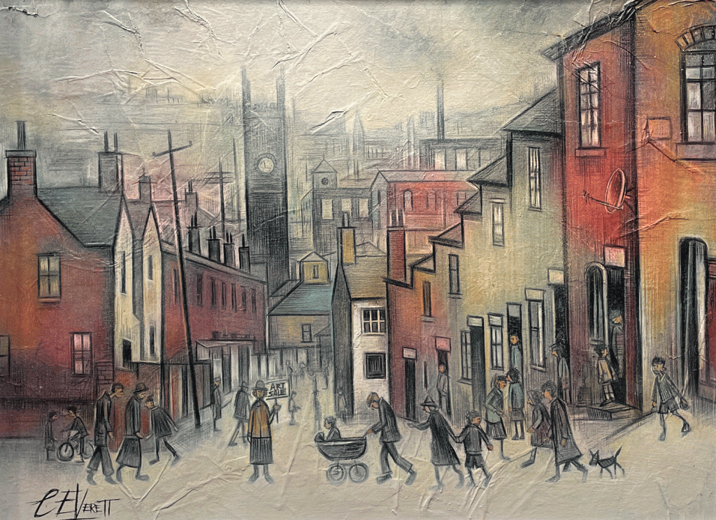 Craig Everett - Art Sale - Lowry Inspired Original Painting for Sale