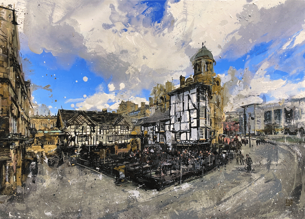 Ben Ark - Contemporary Mixed Media Artist - At Cheshire Art Gallery