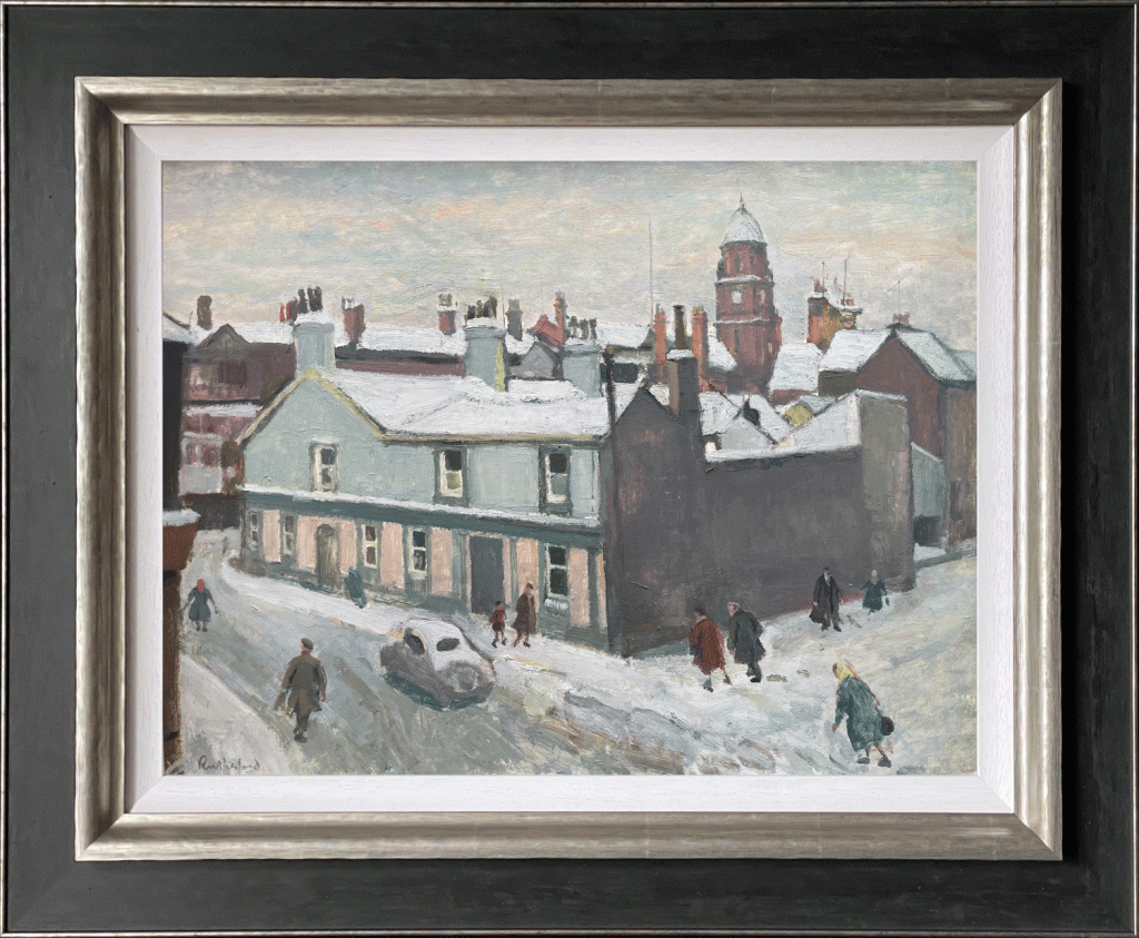 Harry Rutherford - Clarendon Hotel, Hyde Original Painting for Sale
