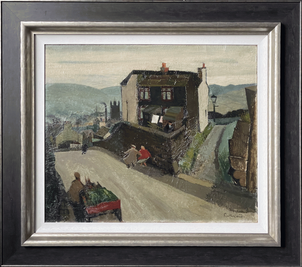 Harry Rutherford - Top O'th Bottoms, Mossley Original Painting for Sale