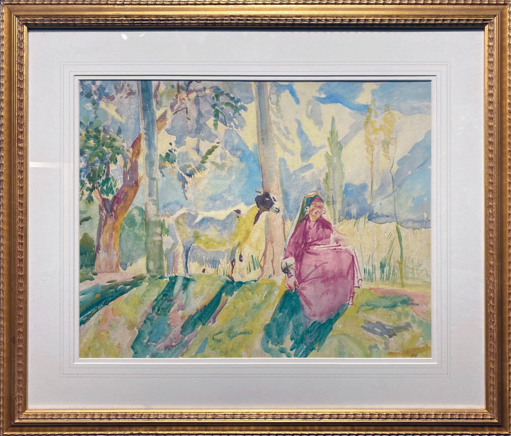 Pierre Adolphe Valette - Goat & Goatherd - Modern British Art