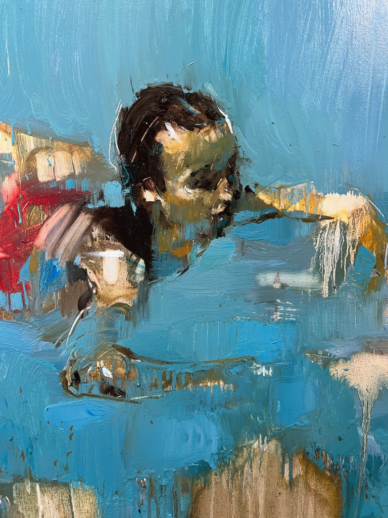 Iryna Yermolova - Caught You, Baby - Original Oil Painting for Sale