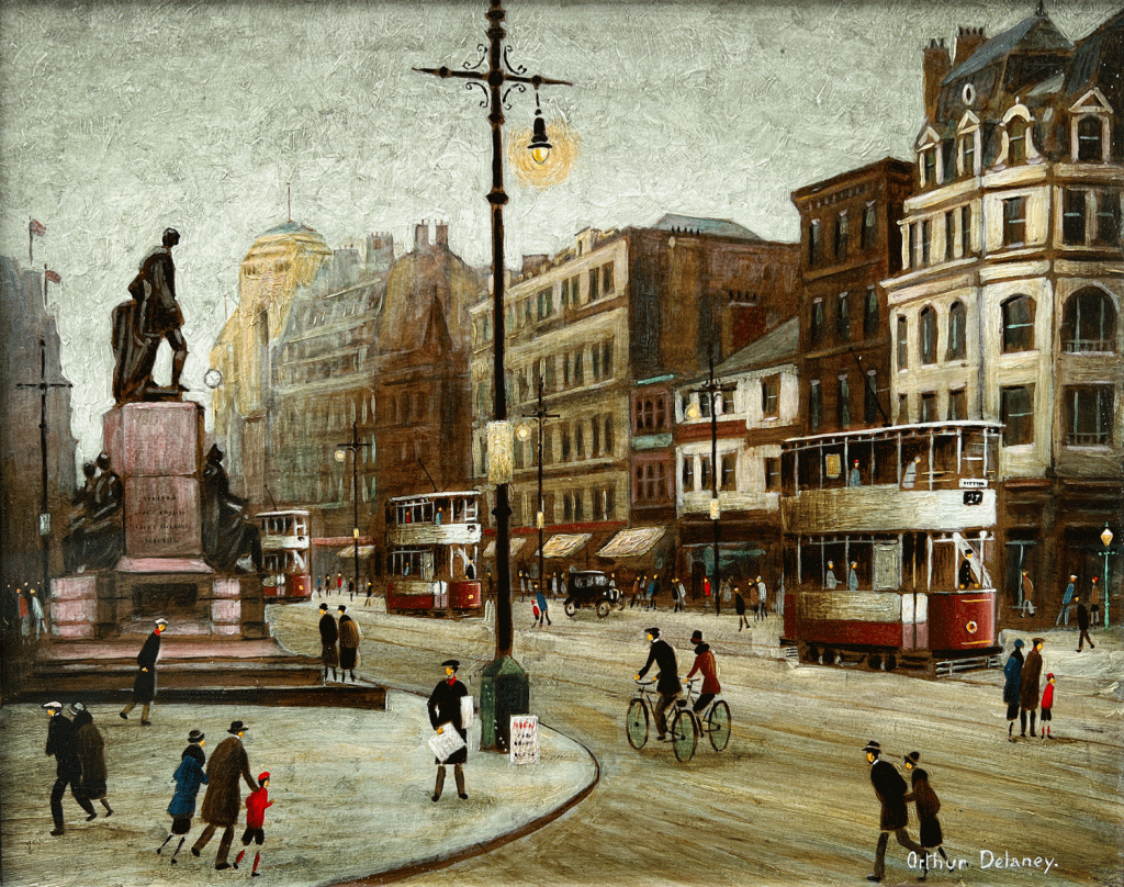 Arthur Delaney - Piccadilly - Oil Painting For Sale
