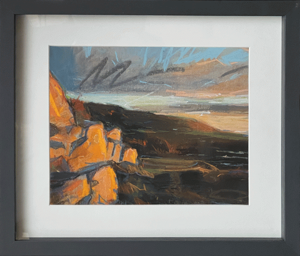 Hester Berry - Mow Cop Sunset - Original Painting for Sale