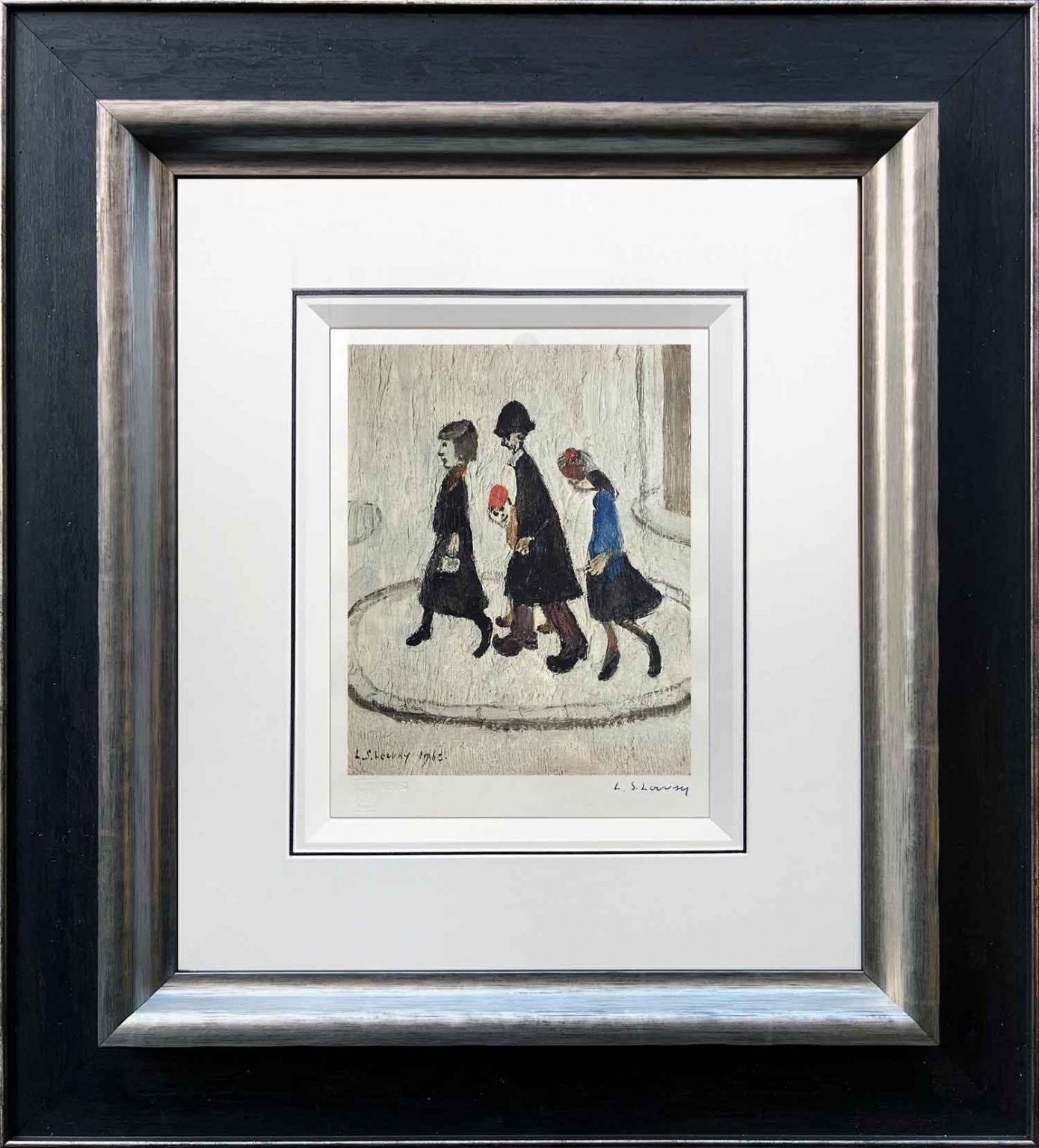 L S Lowry - The Family - Signed Limited Edition Print