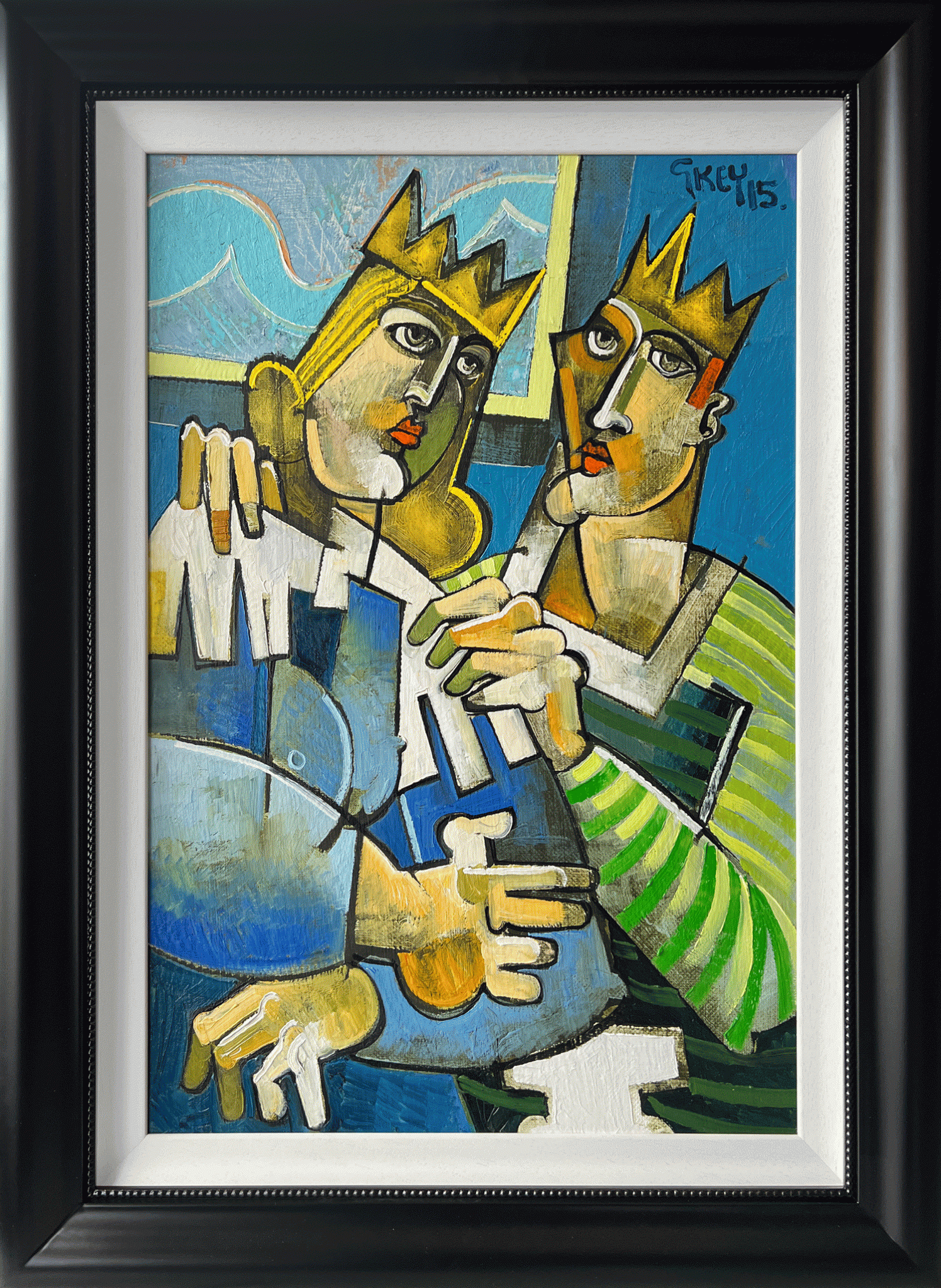 Geoffrey Key Original Paintings & Mixed Media Works on Paper for Sale