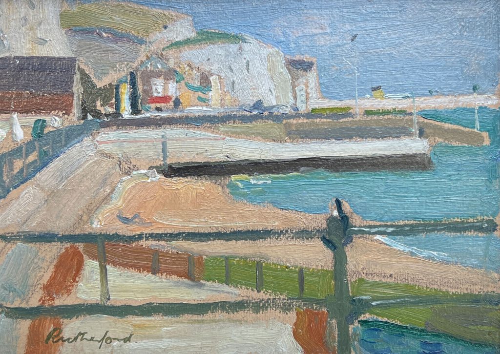 Harry Rutherford - Harbour Original Painting for Sale