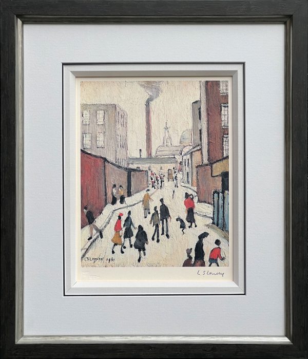 L S Lowry – Street Scene – Signed Limited Edition Print