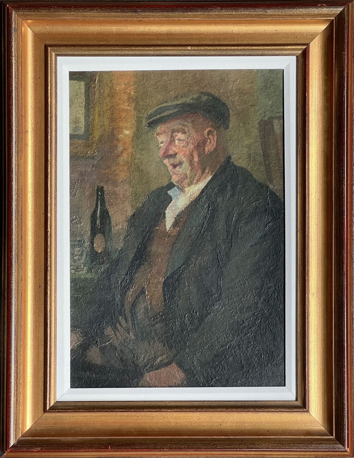 Harry Rutherford - A Quiet Pint Original Painting for Sale