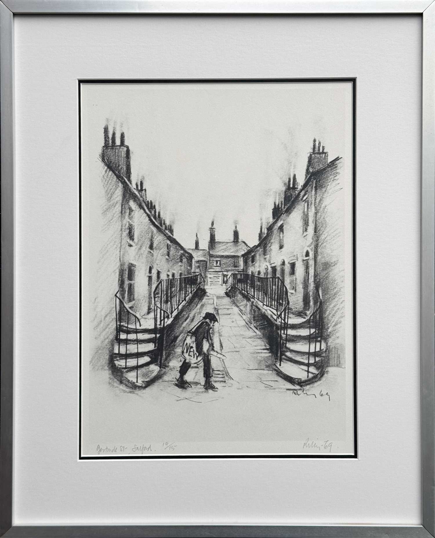Harold Riley - Gertrude Street Signed Print