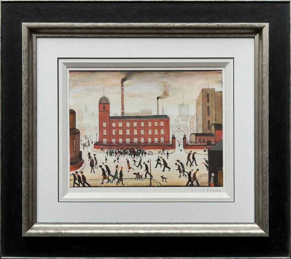 L S Lowry – Mill Scene – Signed Limited Edition Print