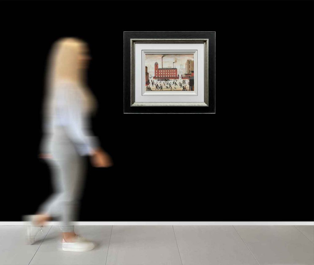 L S Lowry – Mill Scene – Signed Limited Edition Print