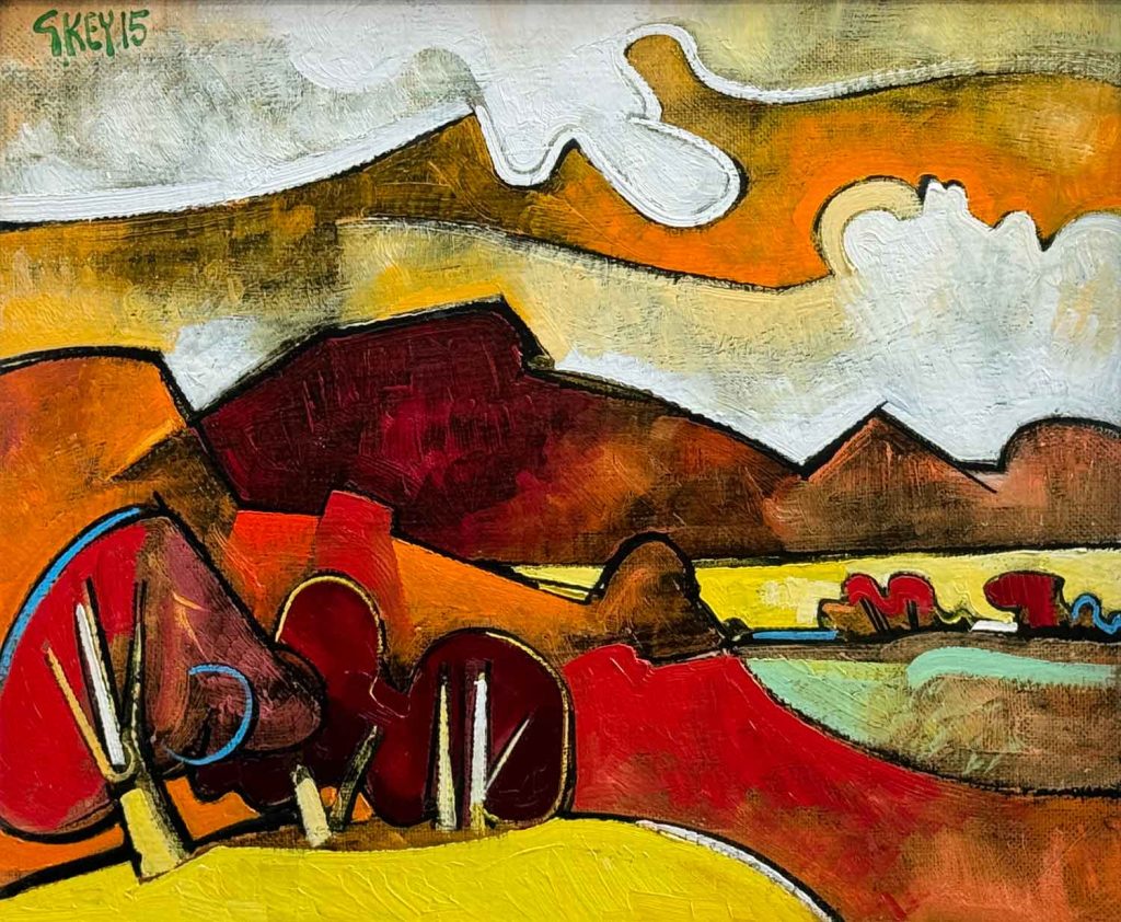 Geoffrey Key - Red Landscape