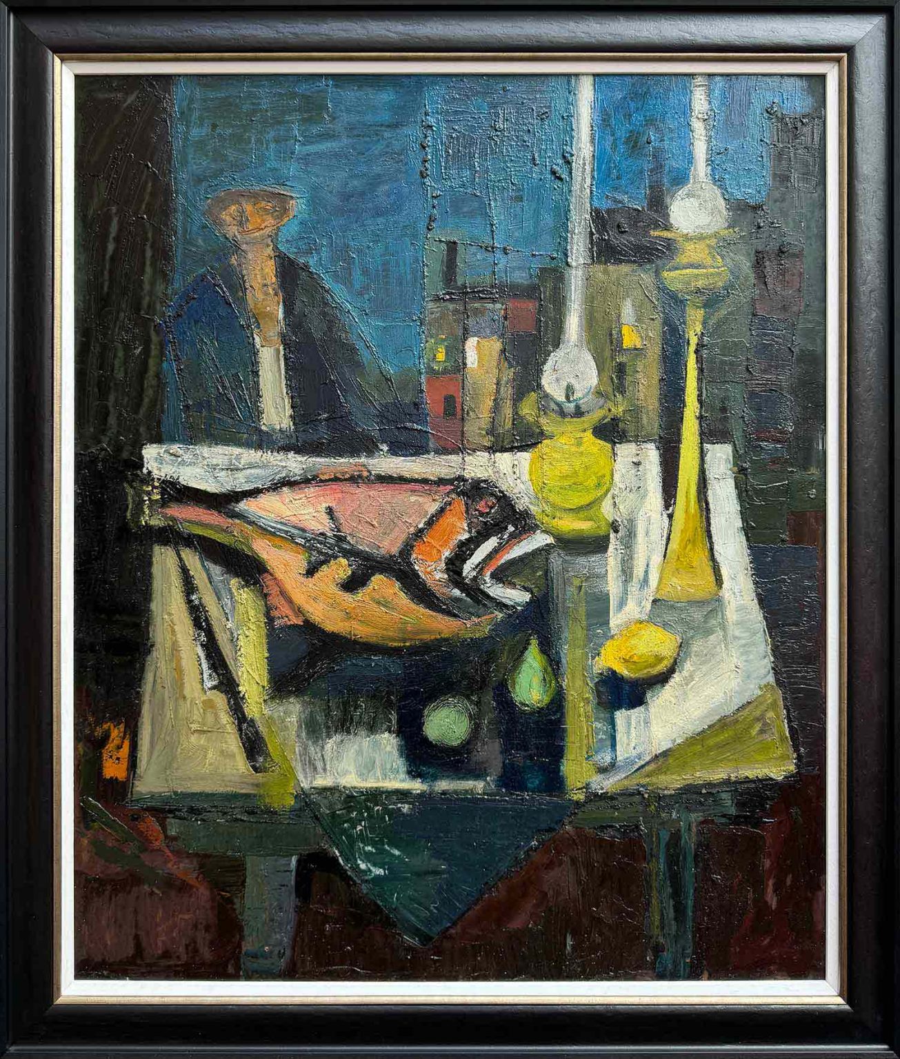 Peter Oliver - Still Life with Figure & Fish