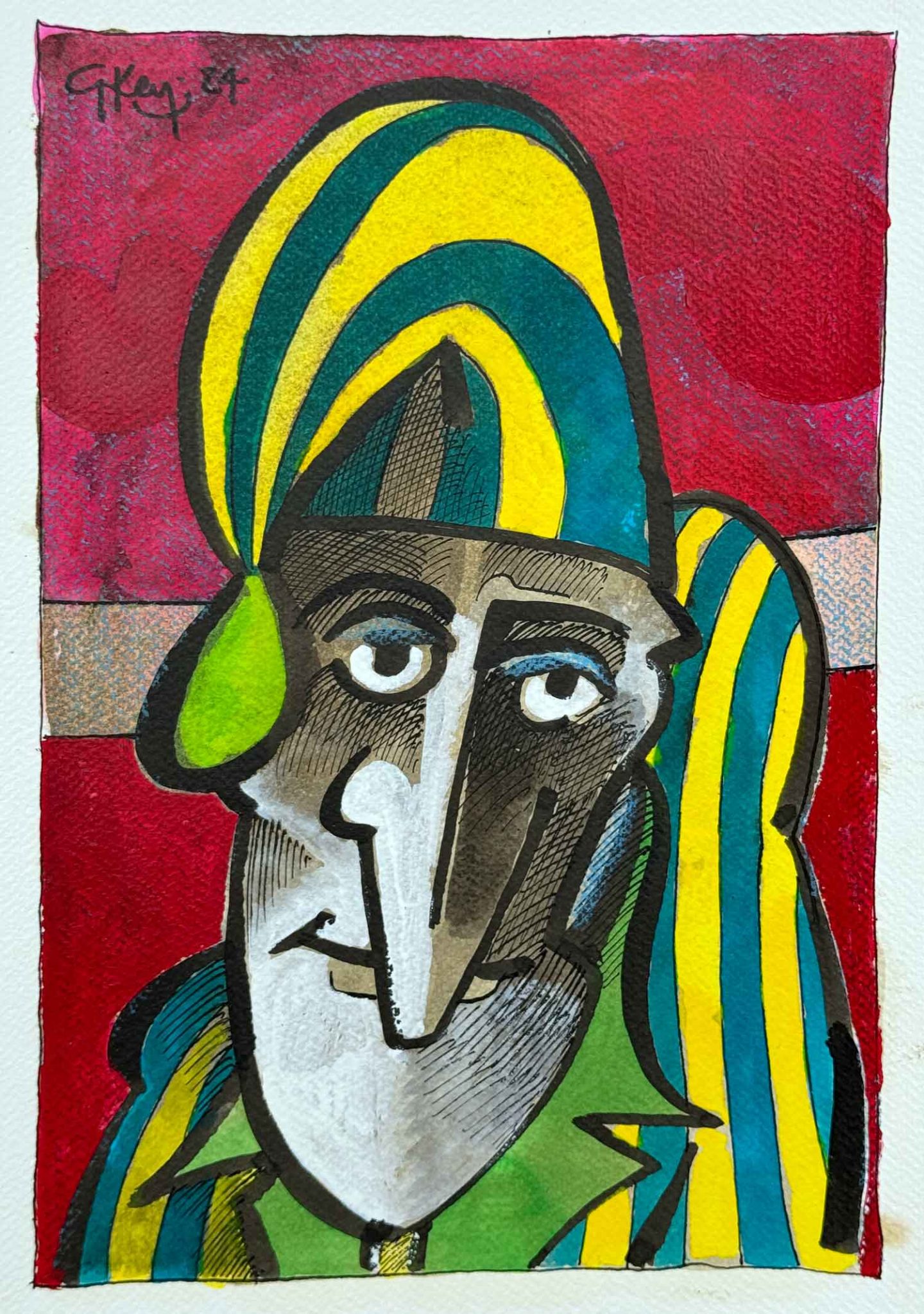 Geoffrey Key Original Paintings & Mixed Media Works for Sale