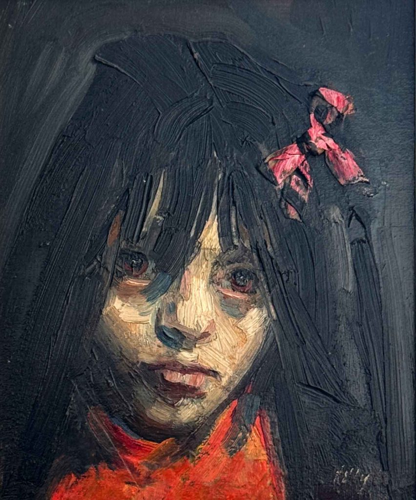 Harold Riley - Painting of a Girl