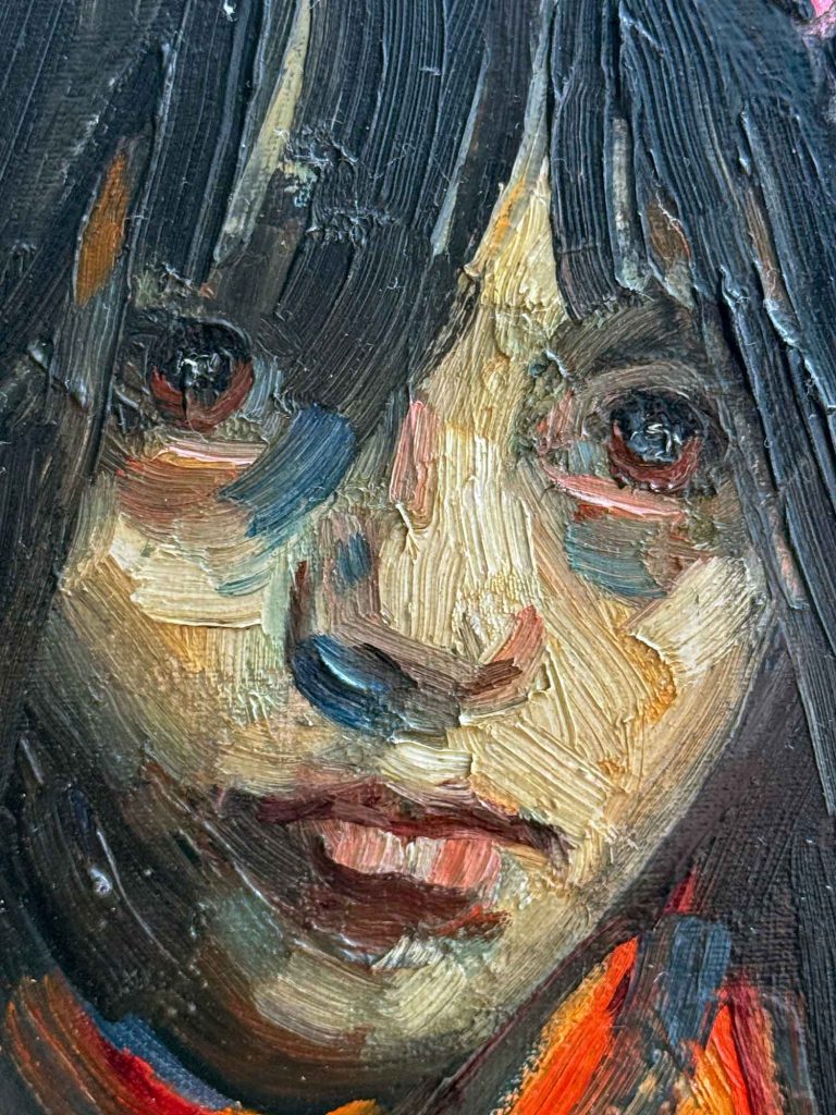 Harold Riley - Painting of a Girl