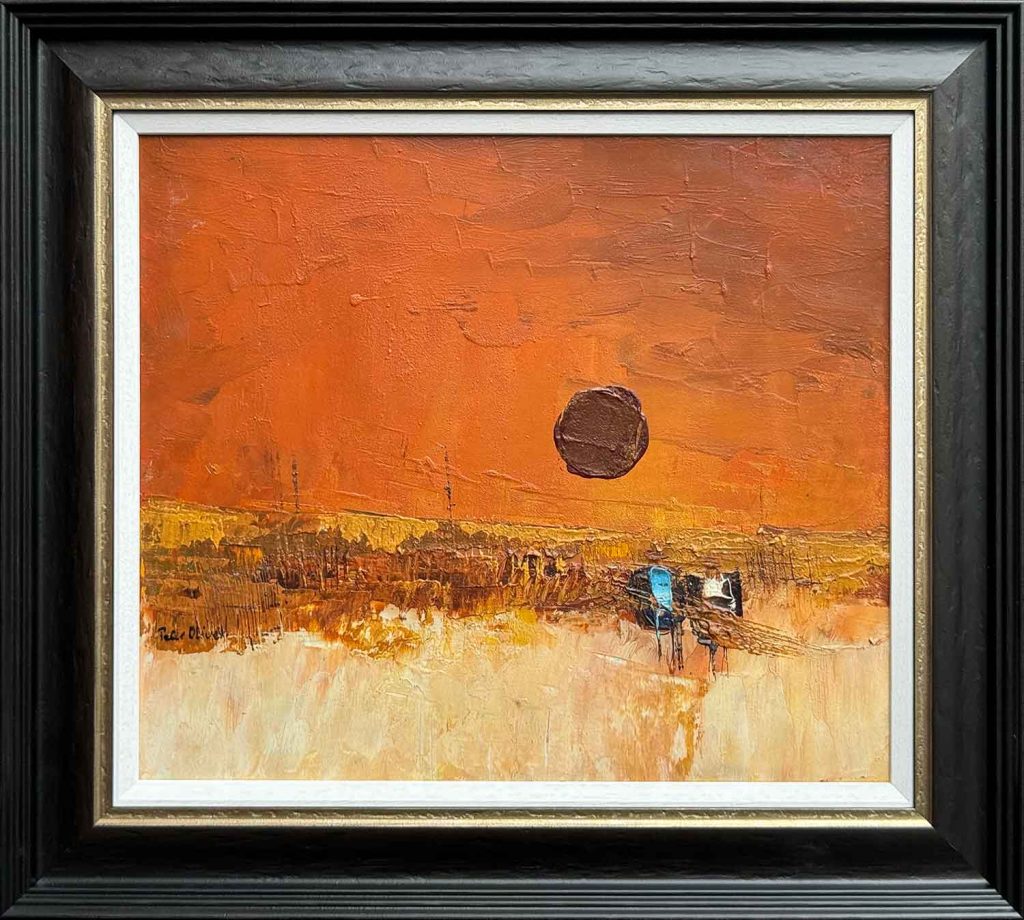 Peter Oliver - Autumn Marshes Original Painting for Sale