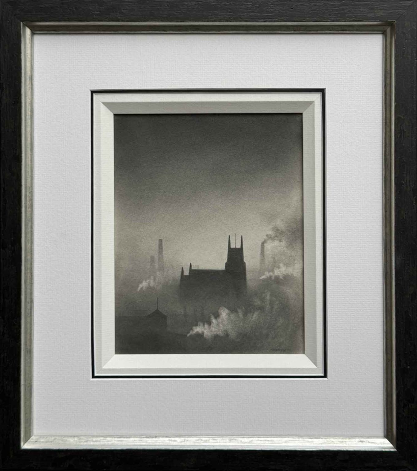 Trevor Grimshaw - Northern Church Original Drawing for Sale