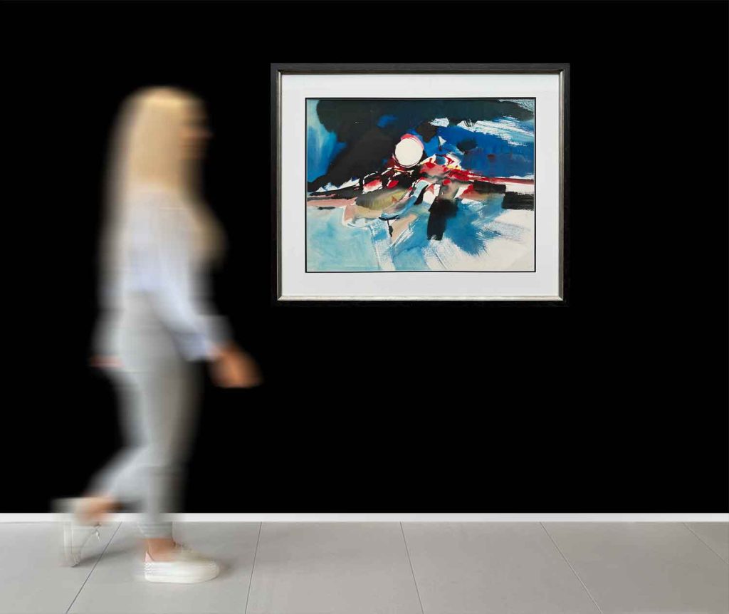 Peter Oliver - Full Moon Original Painting for Sale