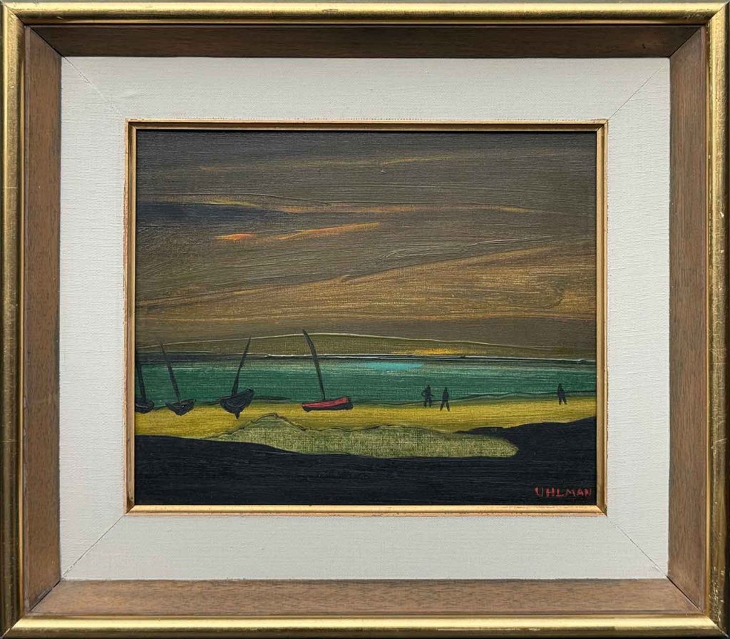 Fred Uhlman - Fishing Men on Foreshore