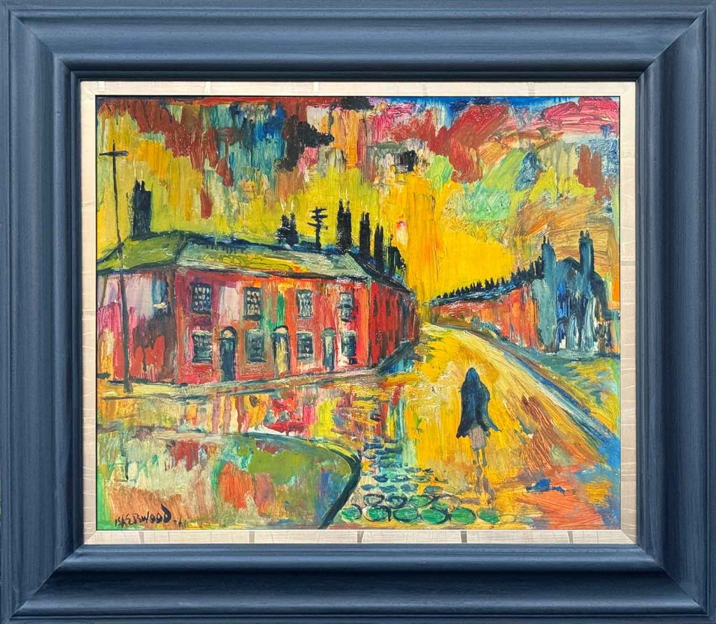 James Lawrence Isherwood - Woman in Shawl, Pink Rain